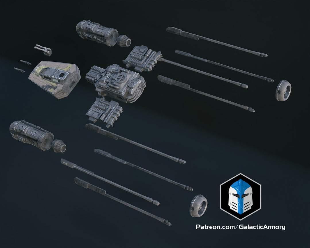 1:48 Scale and Tea Light Y-Wing - 3D Print Files – Galactic Armory