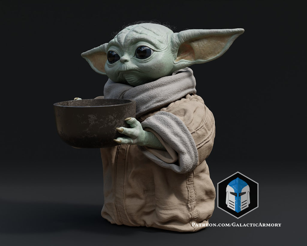 Grogu Figurine - Pose 4 - 3D Print Files – Galactic Armory