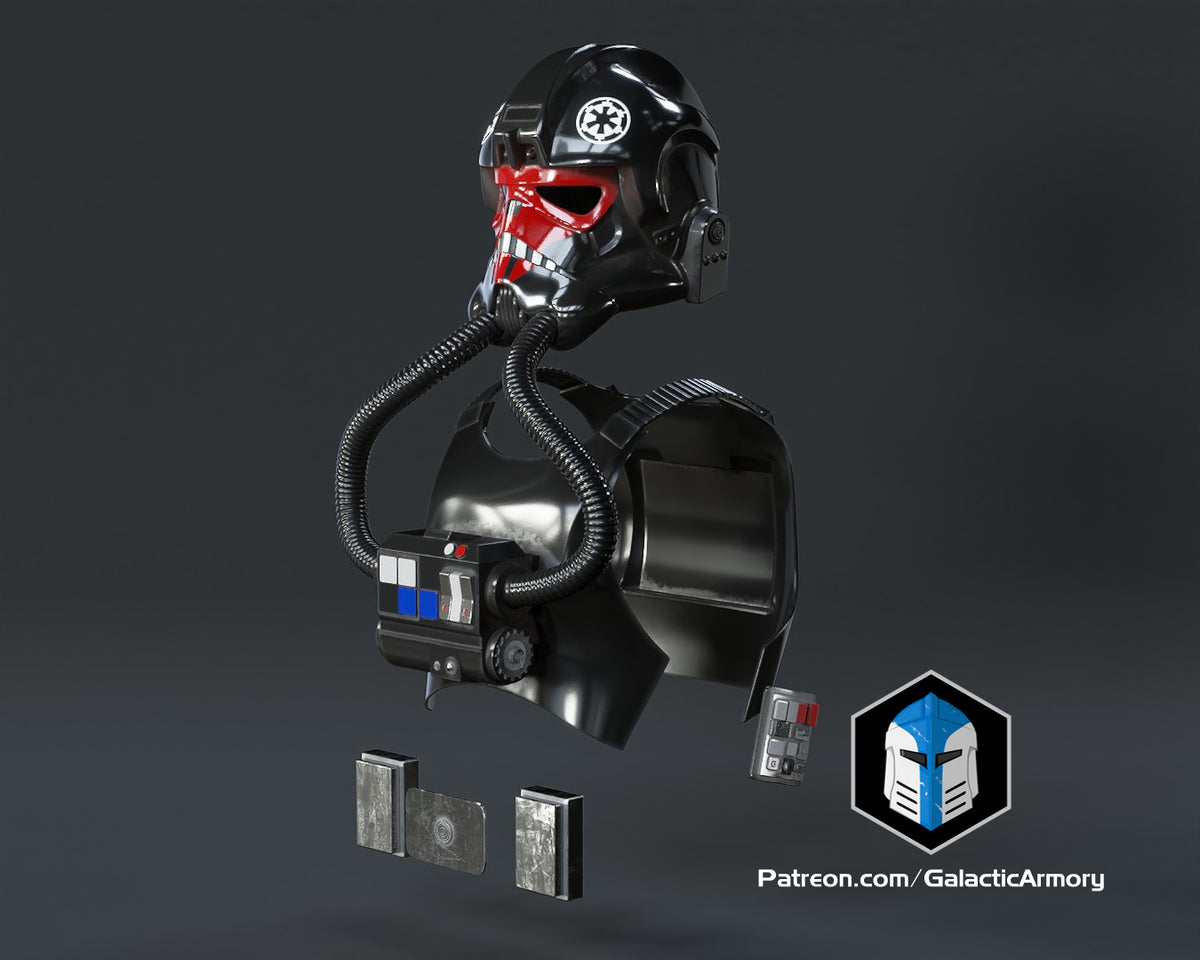Tie Fighter Pilot Armor - 3D Print Files – Galactic Armory