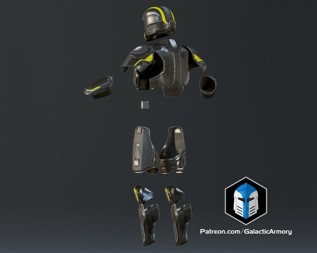 HD2 Armor - B-01 Tactical - 3D Print Files – Galactic Armory