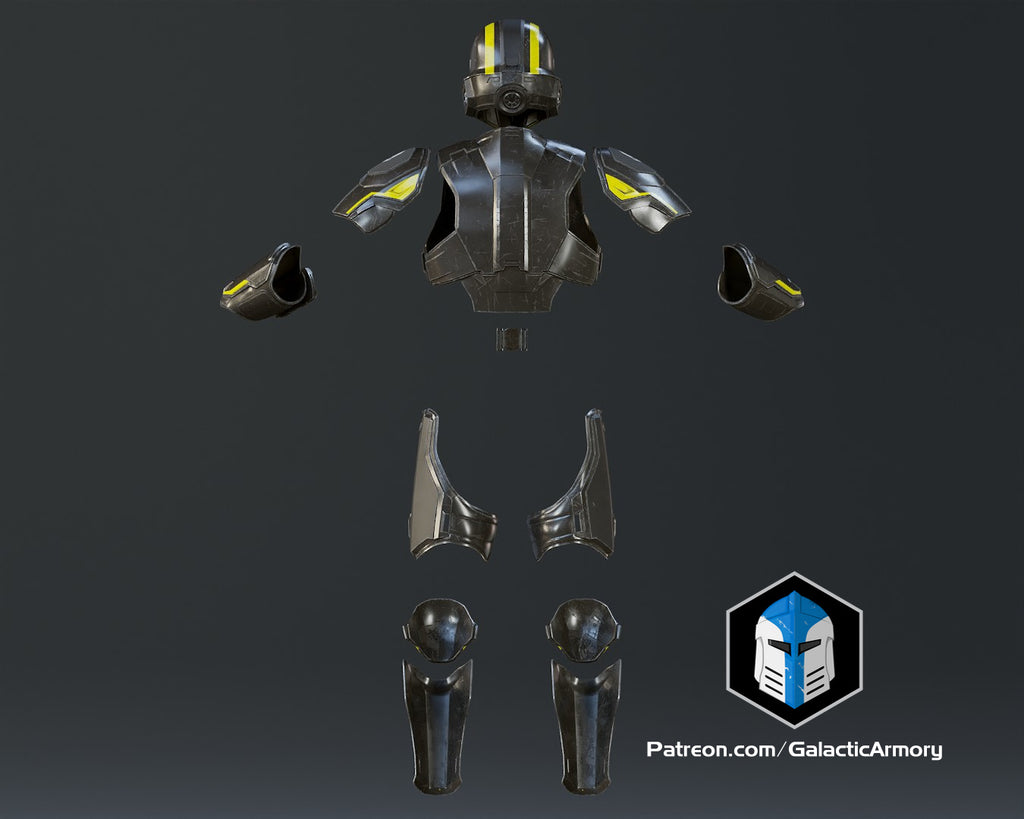 HD2 Armor - B-01 Tactical - 3D Print Files – Galactic Armory