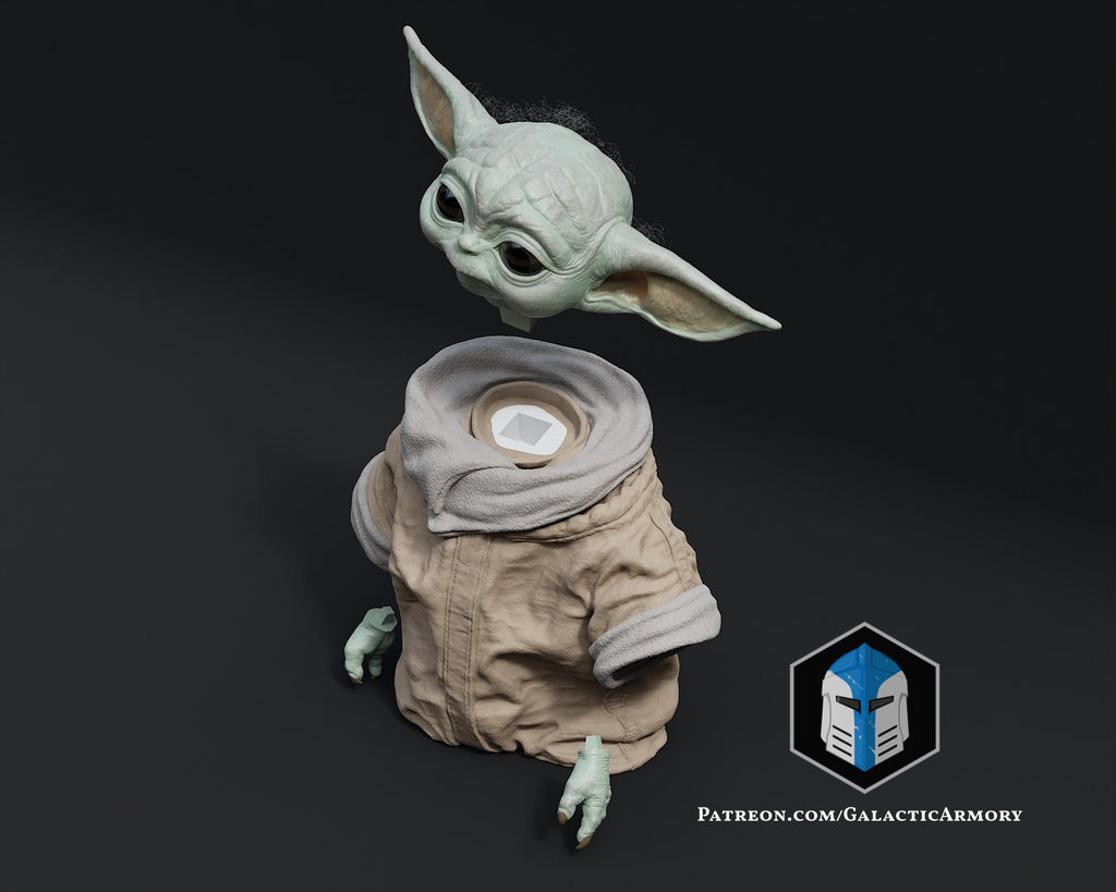 Grogu Figurine - Pose 1 - 3D Print Files – Galactic Armory