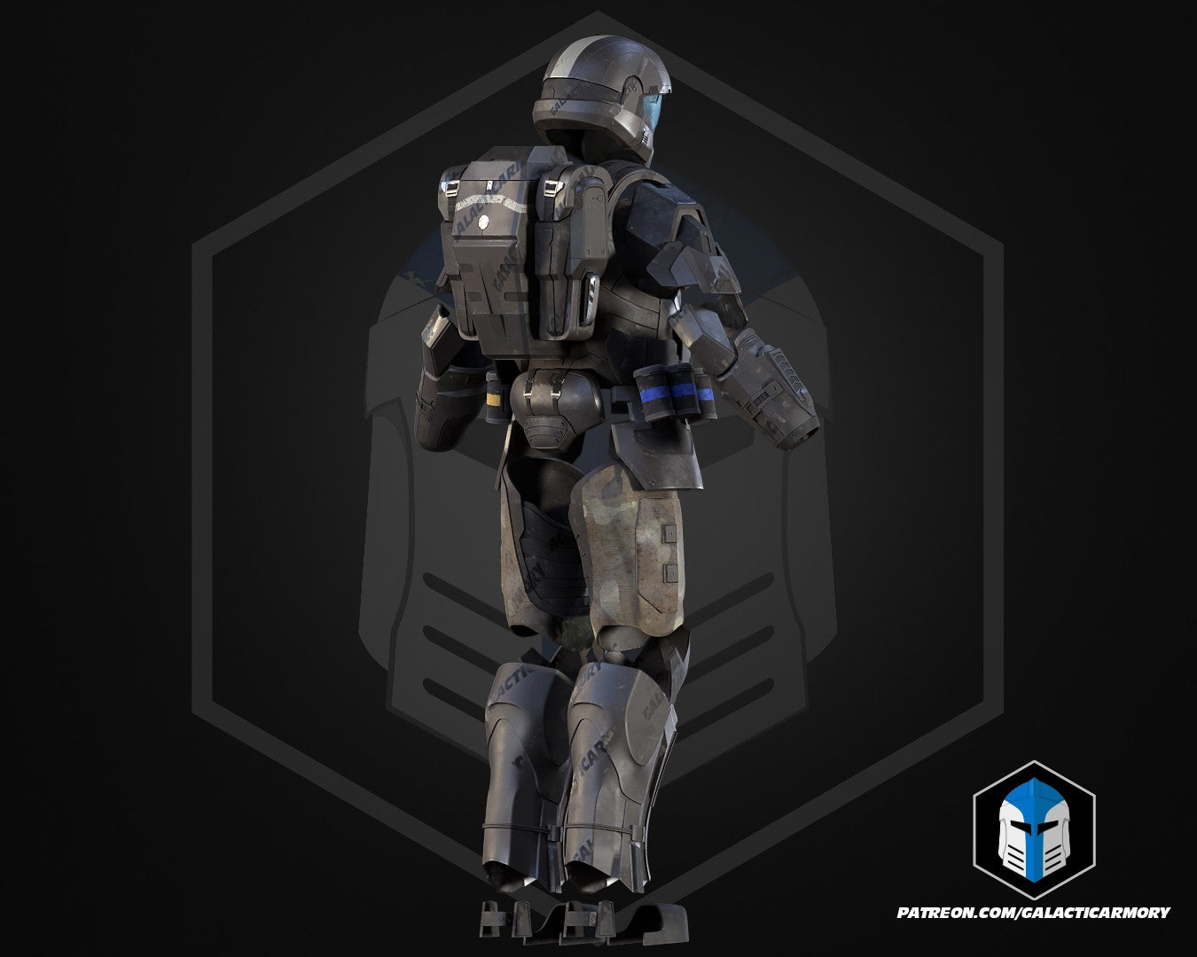 Halo 3 ODST Rookie Armor - 3D Print Files – Galactic Armory