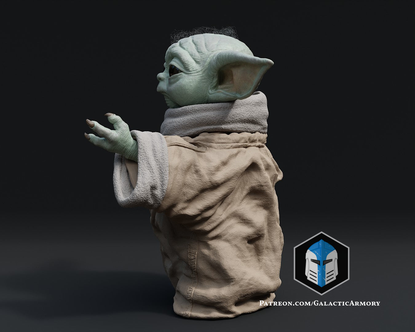 Grogu Figurine - Pose 2 - 3D Print Files – Galactic Armory