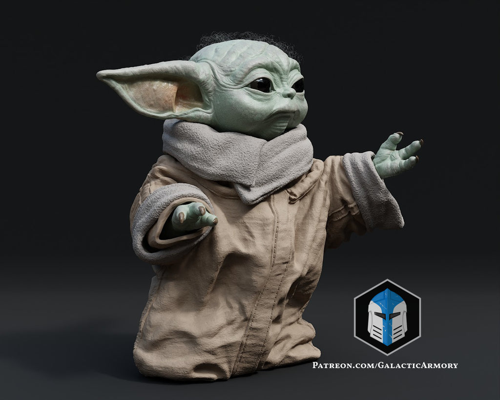 Grogu Figurine - Pose 2 - 3D Print Files – Galactic Armory