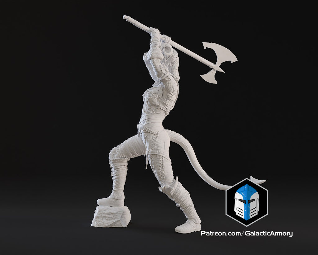 Karlach Figurine - Pose 3 - 3D Print Files – Galactic Armory