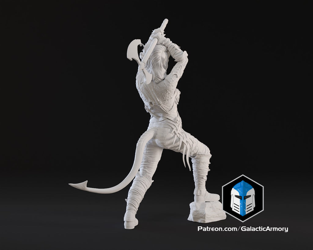 Karlach Figurine - Pose 3 - 3D Print Files – Galactic Armory