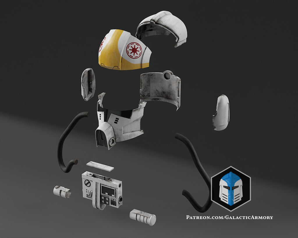 Animated Clone Trooper Pilot Helmet - 3D Print Files – Galactic Armory