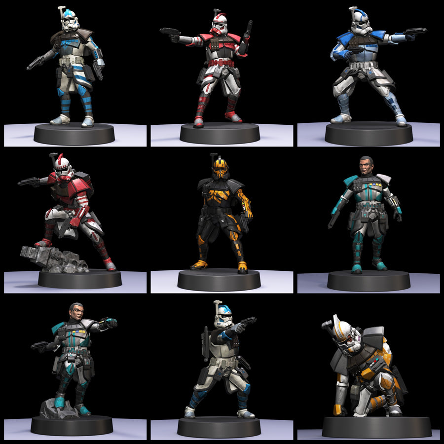 1:48 Scale ARC Troopers - 3D Print Files – Galactic Armory