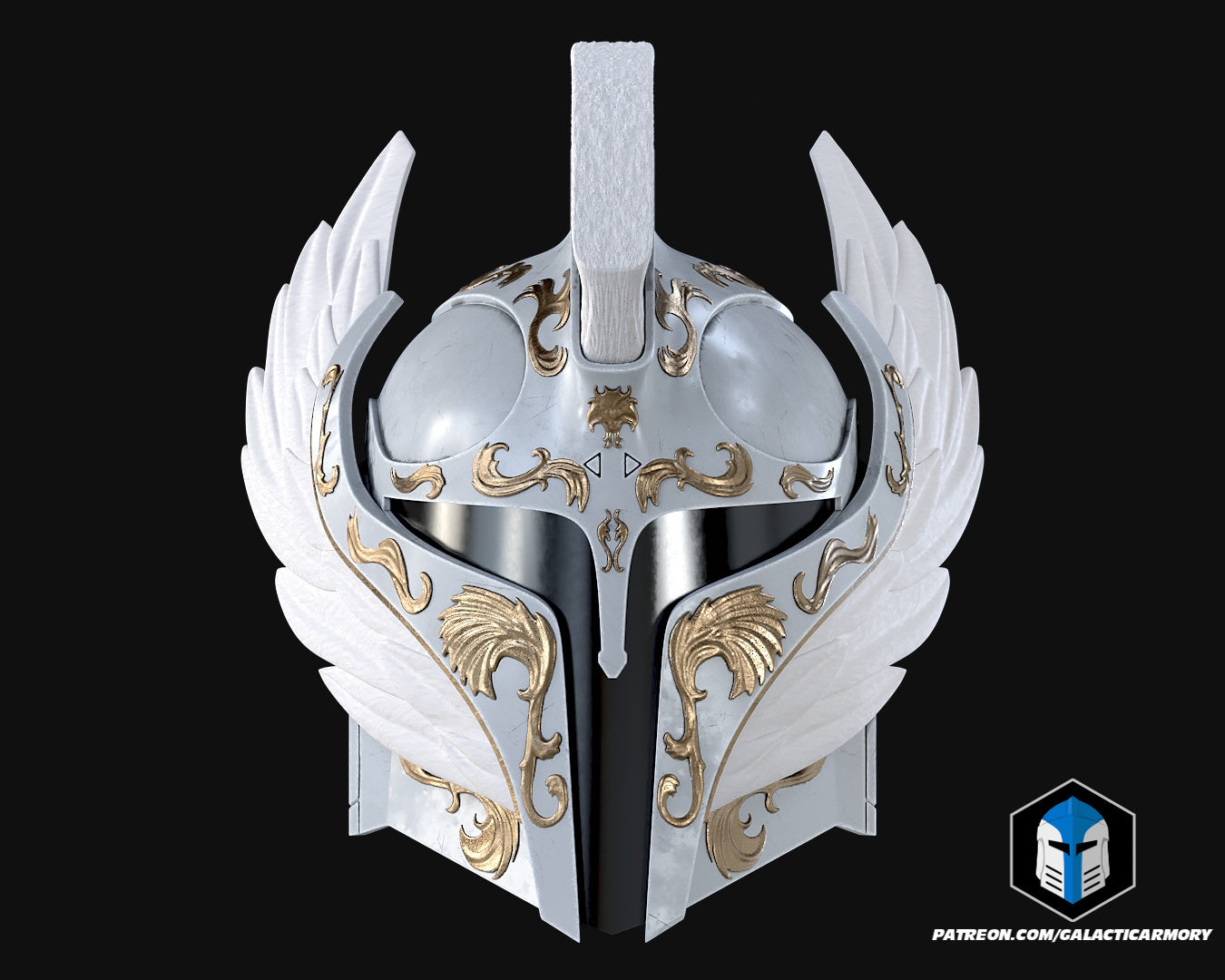Engelsgleicher Mando-Helm – 3D-Druckdateien – Galactic Armory