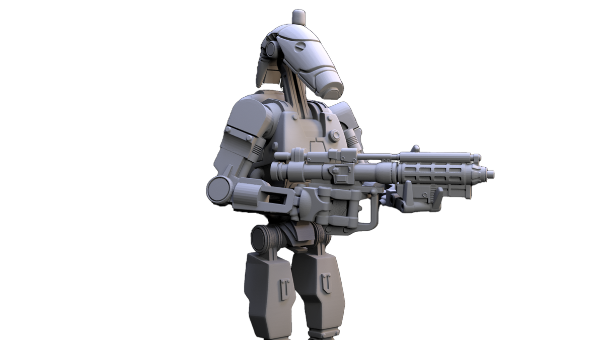 1:48 Scale Battle Droid Army - Assault Class - 3D Print Files ...