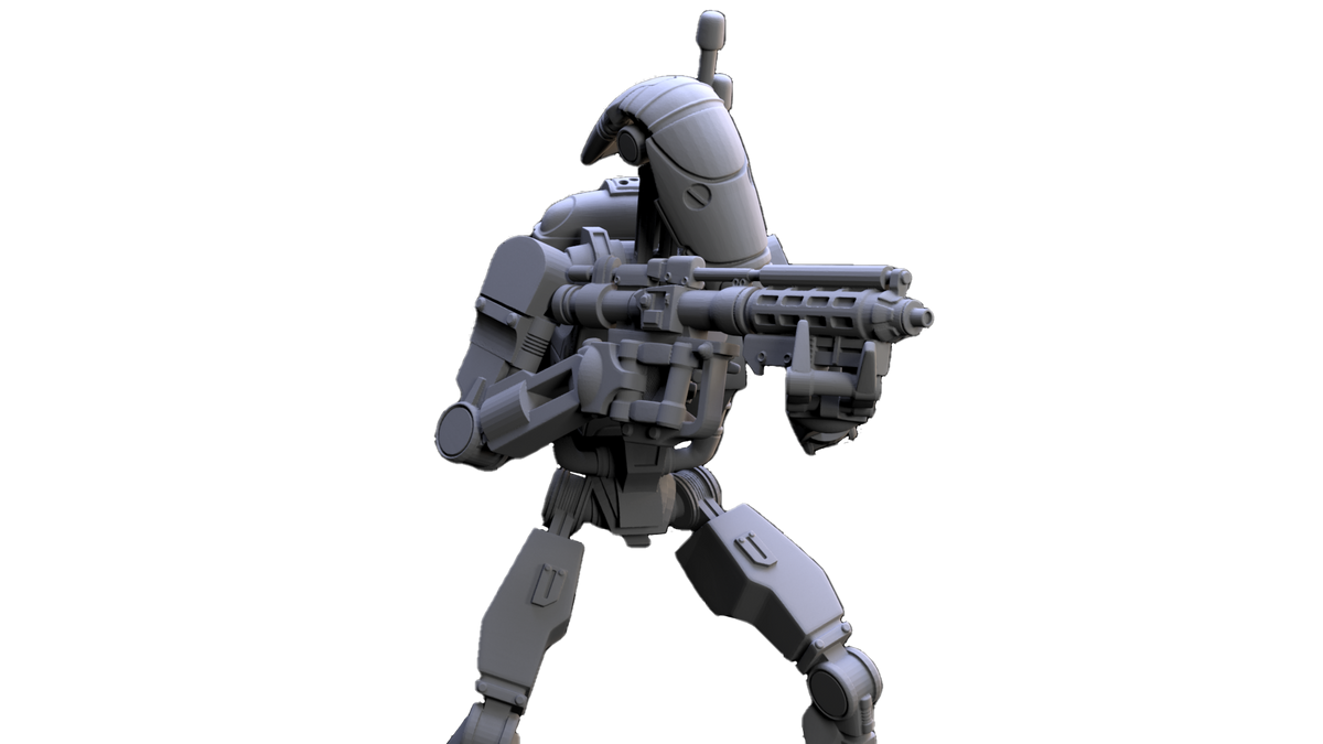 1:48 Scale Battle Droid Army - Assault Class - 3D Print Files ...