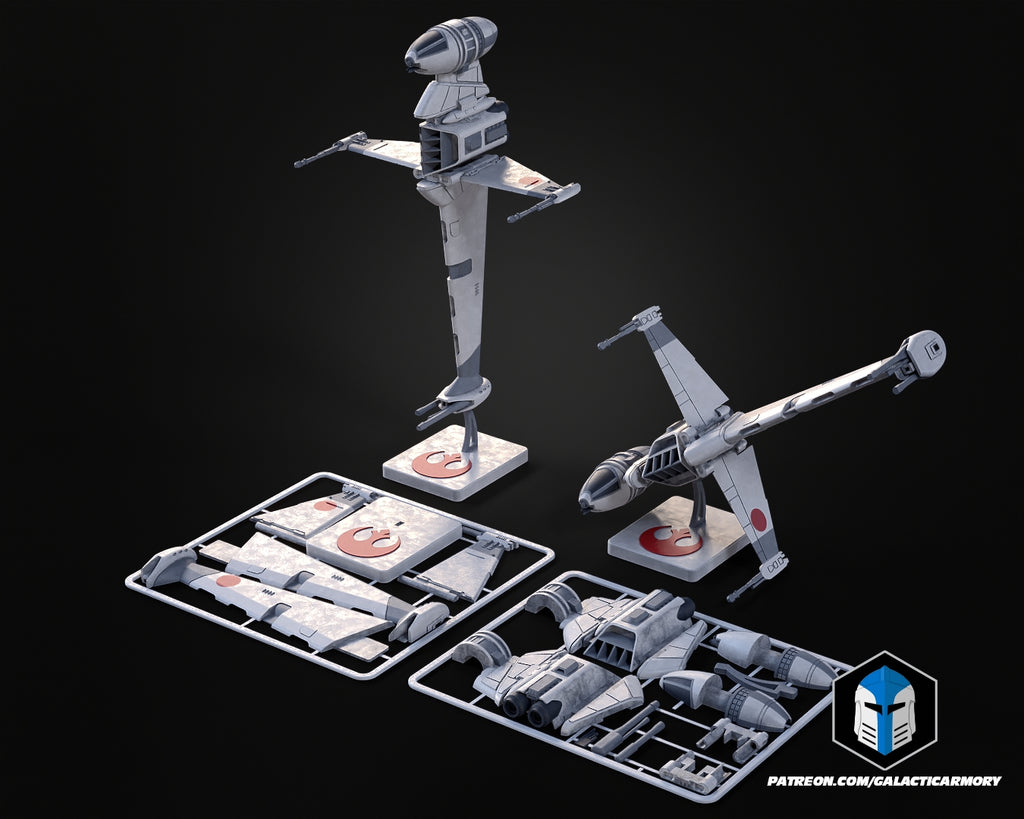 B-Wing Vehicle Kit Card - 3D Print Files – Galactic Armory