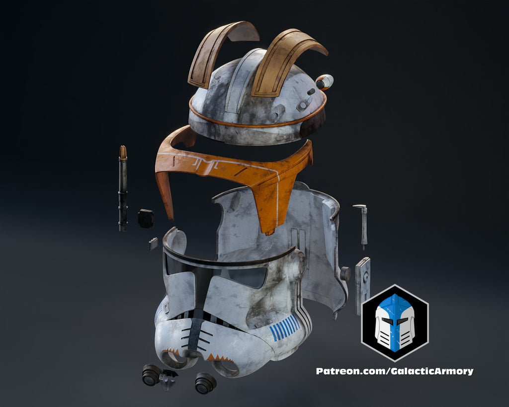 Phase 2 Commander Cody Helmet - 3D Print Files – Galactic Armory