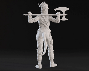 Karlach Figurine - Pose 1 - 3D Print Files – Galactic Armory