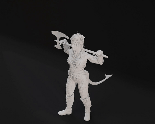 Karlach Figurine - Pose 1 - 3D Print Files – Galactic Armory