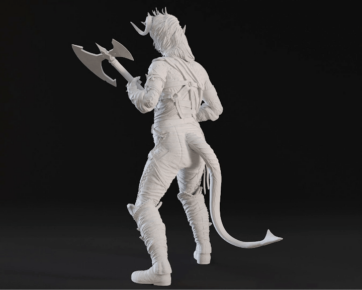 Karlach Figurine - Pose 2 - 3D Print Files – Galactic Armory