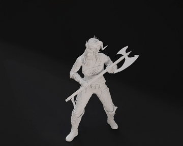 Karlach Figurine - Pose 2 - 3D Print Files – Galactic Armory