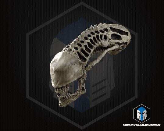 Xenomorph Skull - 3D Print Files – Galactic Armory