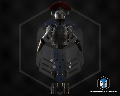Caesar's Legion Lacerta Legate Helmet and Armor - 3D Print Files ...