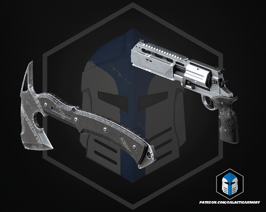 RE9 Requiem Magnum and Hatchet - 3D Print Files – Galactic Armory