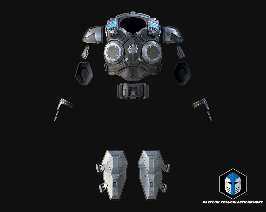 GoW - Marcus Fenix COG Armor - 3D Print Files – Galactic Armory