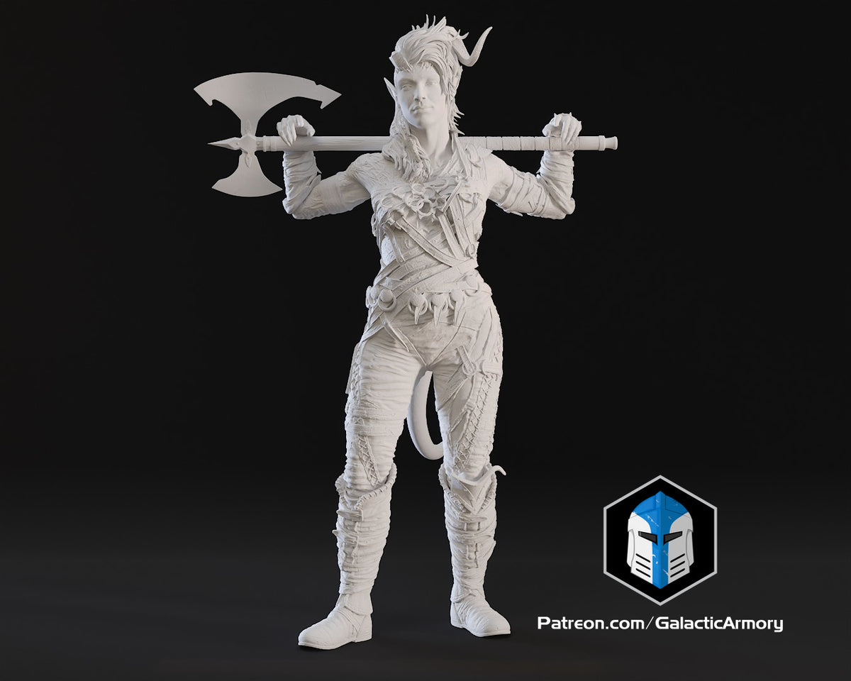 Karlach Figurine - Pose 1 - 3D Print Files – Galactic Armory