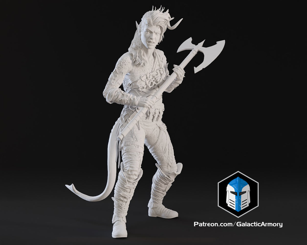 Karlach Figurine - Pose 2 - 3D Print Files – Galactic Armory