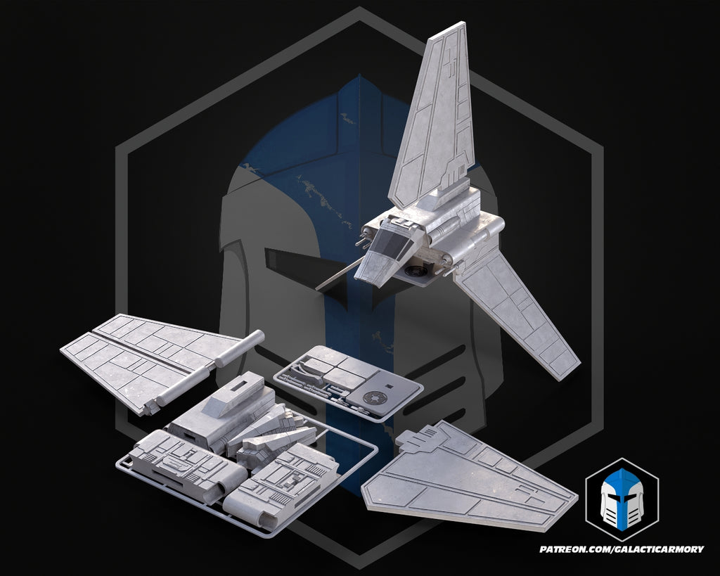 Lambda Shuttle Vehicle Kit Card - 3D Print Files – Galactic Armory