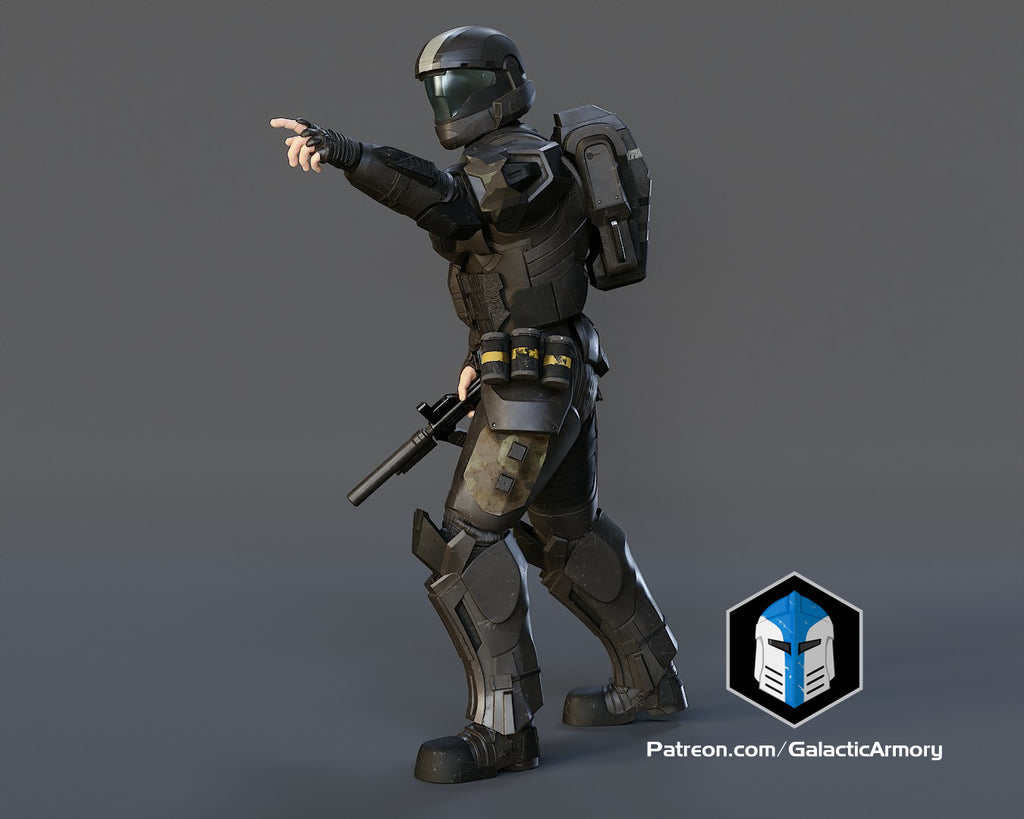 ODST Figurine - Pose 3 - 3D Print Files – Galactic Armory