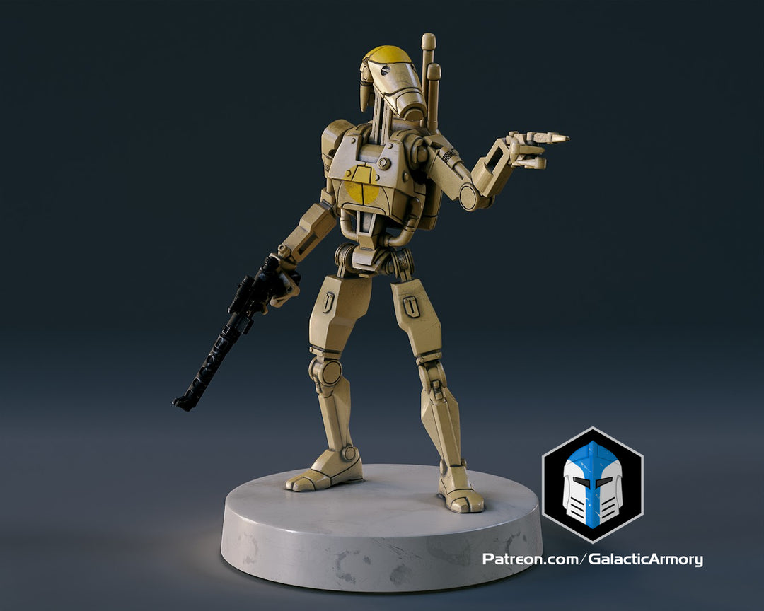 1:48 Scale Battle Droid Army - Officer Class - 3D Print Files ...