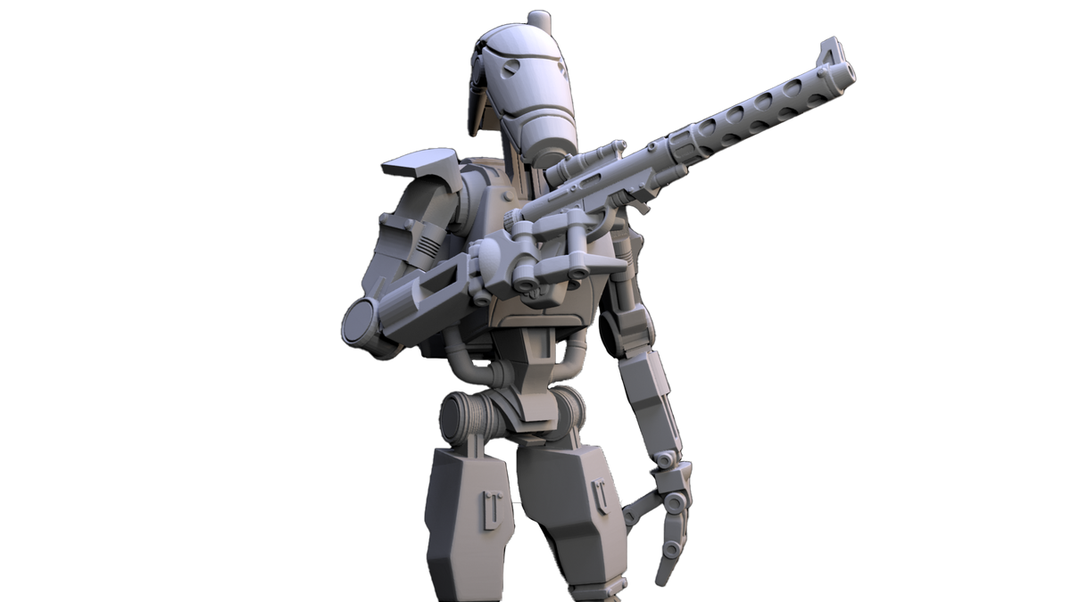 1:48 Scale Battle Droid Army - Officer Class - 3D Print Files ...