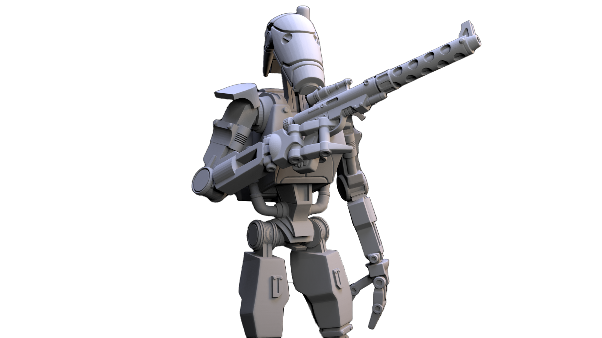 1:48 Scale Battle Droid Army - Officer Class - 3D Print Files ...