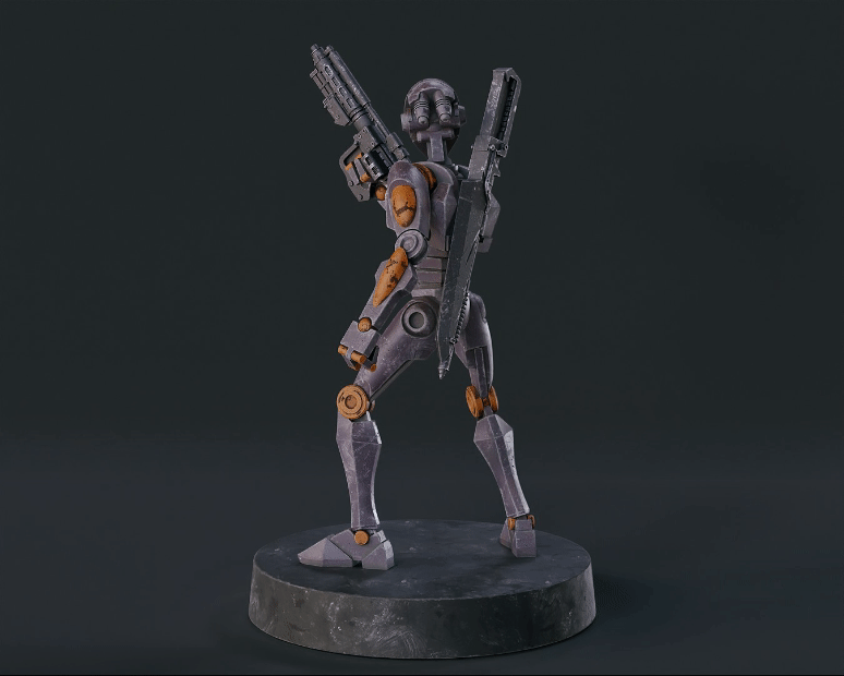 1:48 Scale Battle Droid Army - BX Commando Droids - 3D Print Files ...