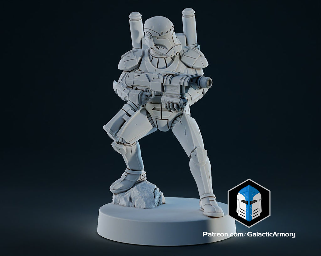 1:48 Scale Republic Commando Miniatures - 3D Print Files – Galactic Armory