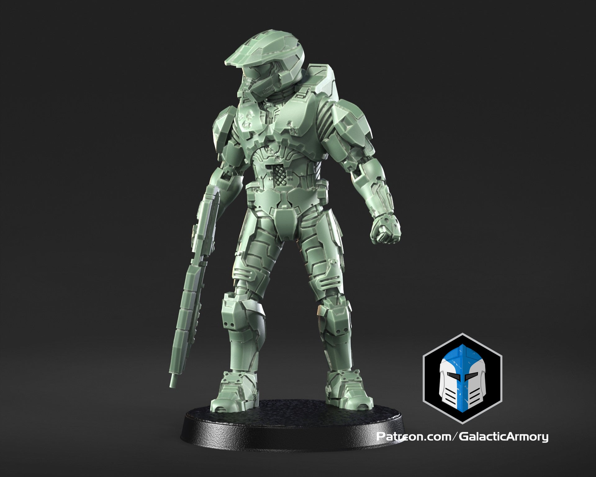 1:48 Scale Master Chief Miniatures - 3D Print Files – Galactic Armory