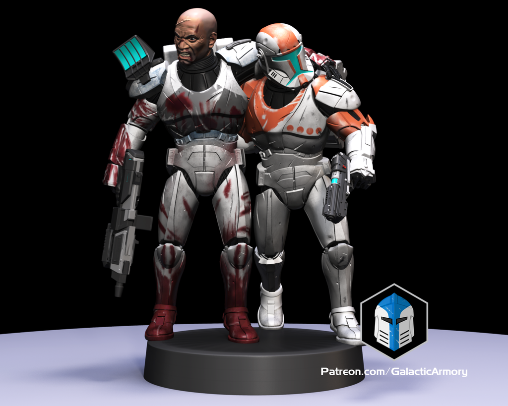 1:48 Scale Republic Commando Miniatures - 3D Print Files – Galactic Armory