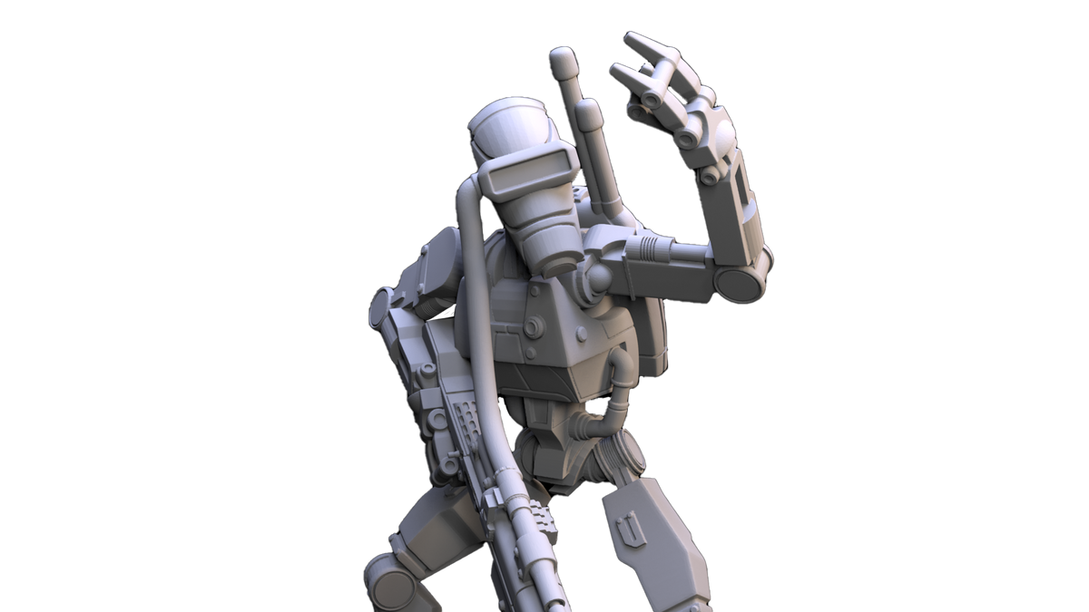 1:48 Scale Battle Droid Army - Specialist Class - 3D Print Files ...