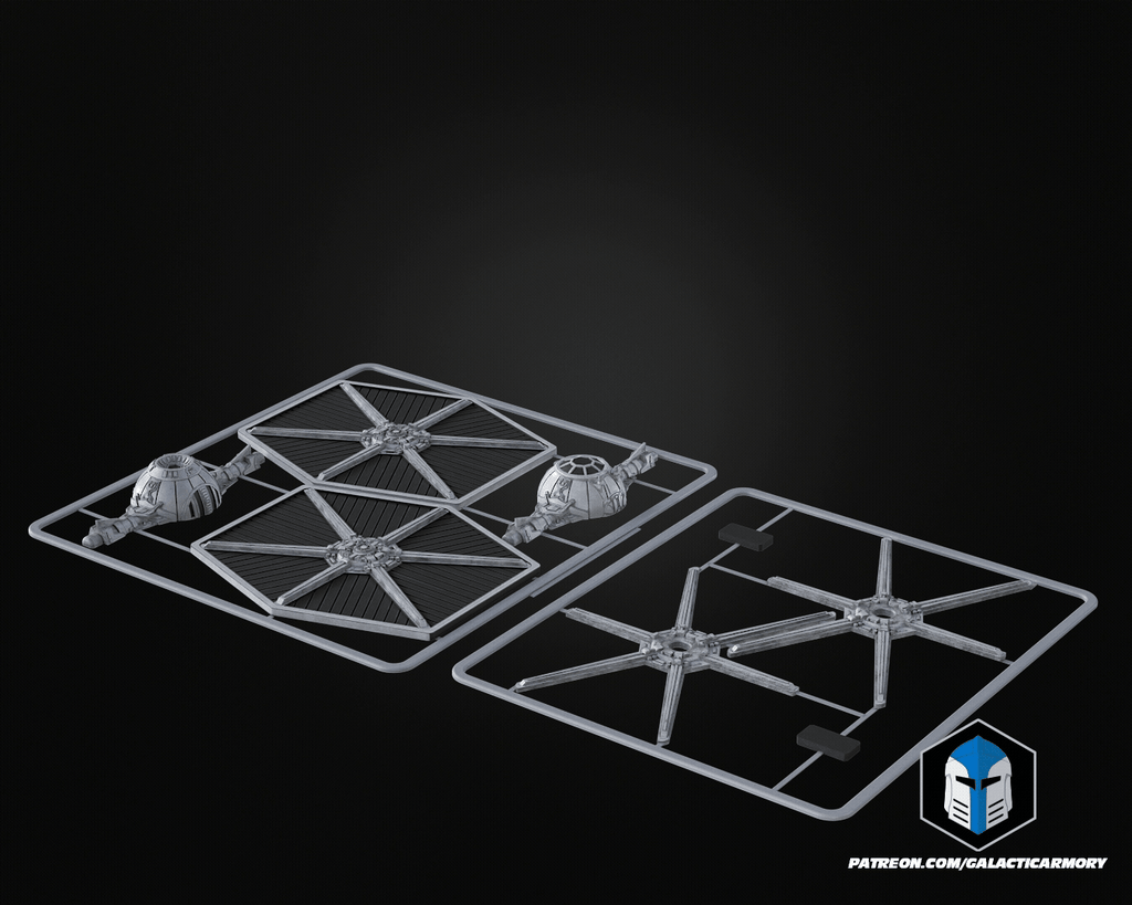Tie Fighter Vehicle Kit Card - 3D Print Files – Galactic Armory