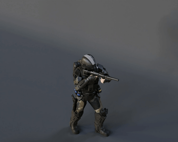 ODST Figurine - Pose 4 - 3D Print Files – Galactic Armory