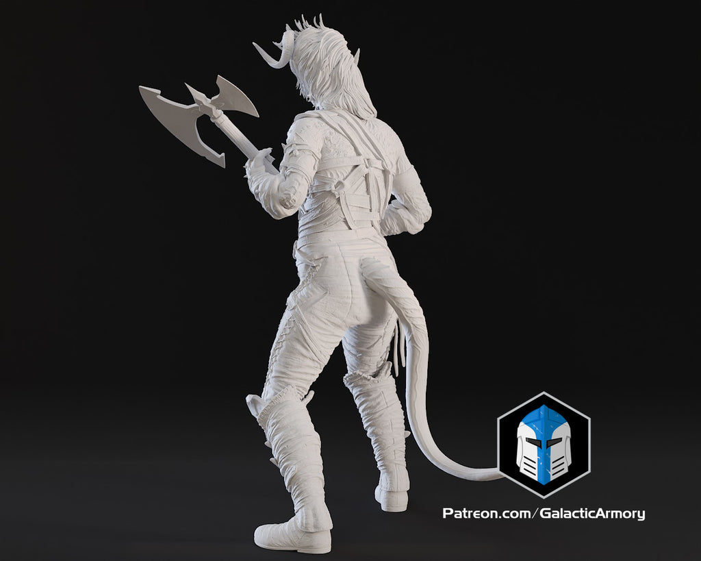 Karlach Figurine - Pose 2 - 3D Print Files – Galactic Armory