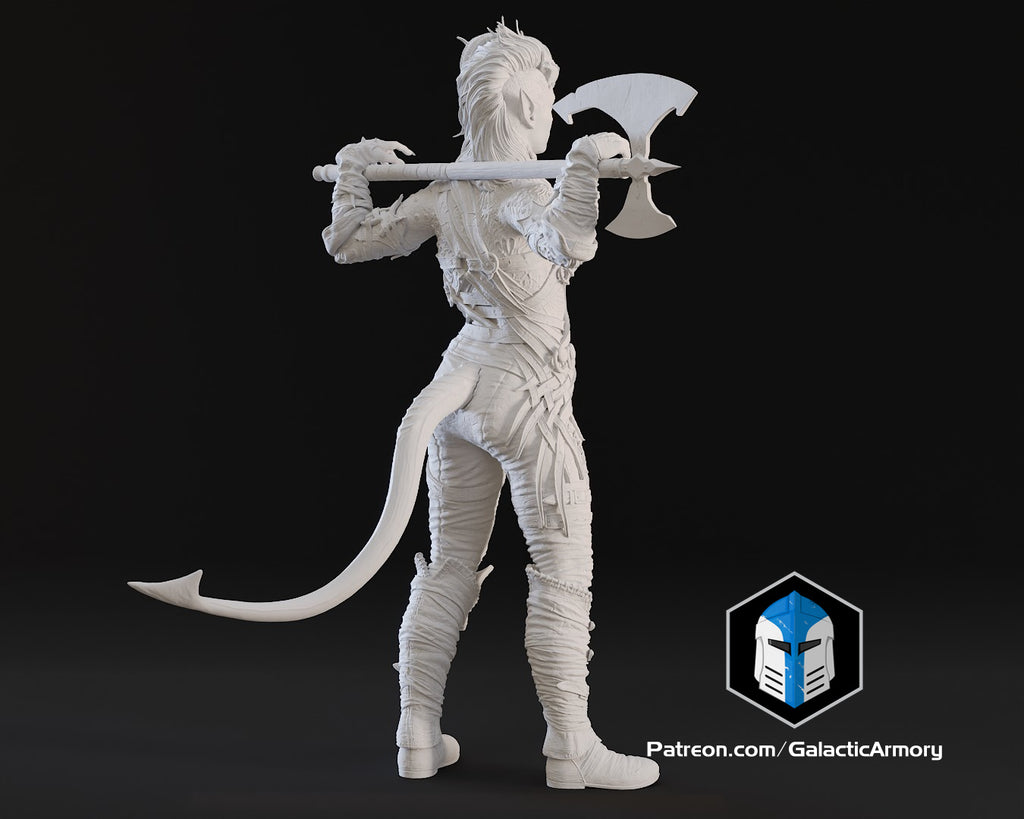 Karlach Figurine - Pose 1 - 3D Print Files – Galactic Armory