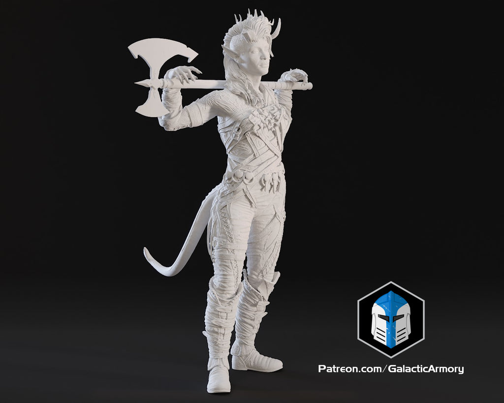 Karlach Figurine - Pose 1 - 3D Print Files – Galactic Armory