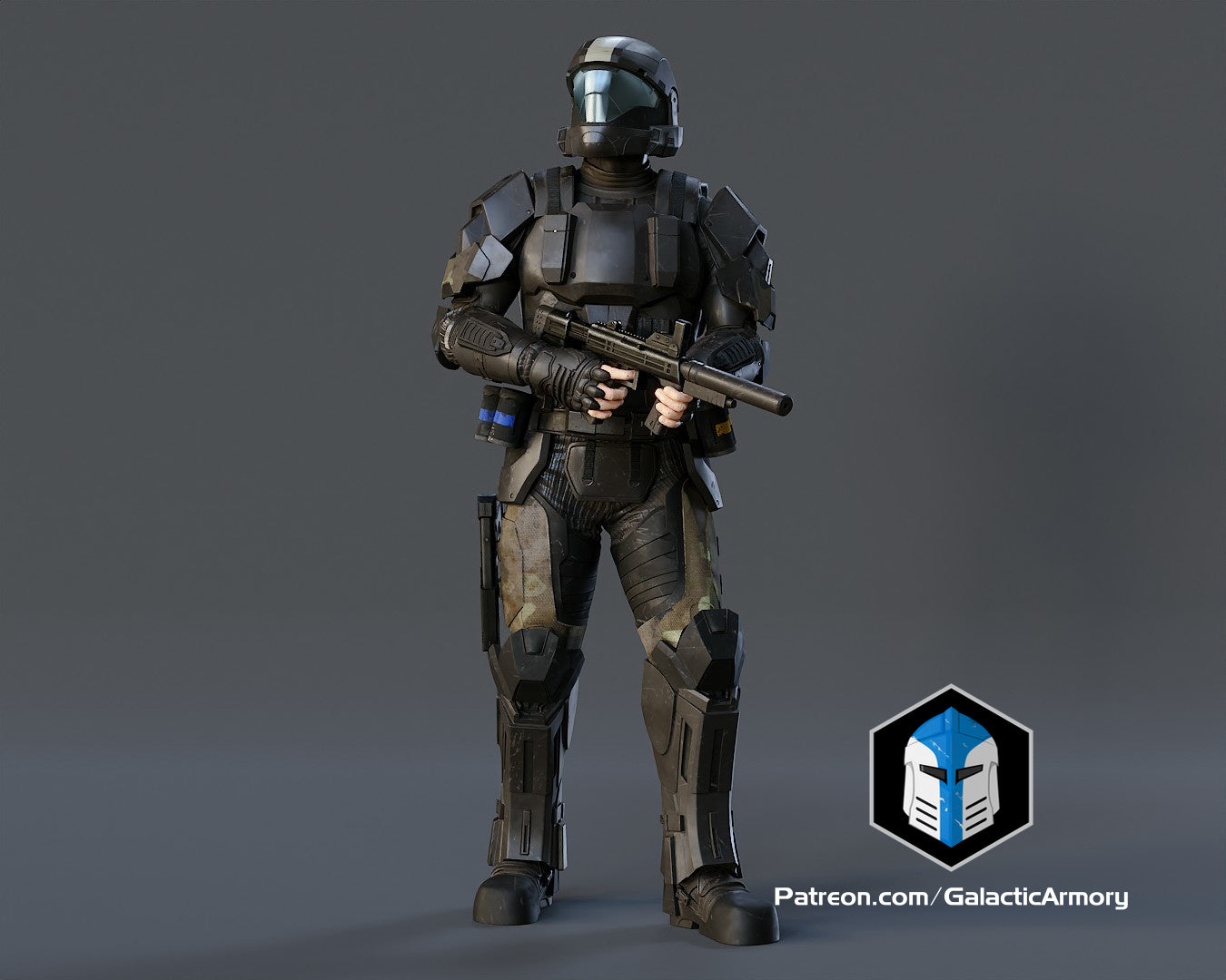ODST Figurine - Pose 1 - 3D Print Files – Galactic Armory