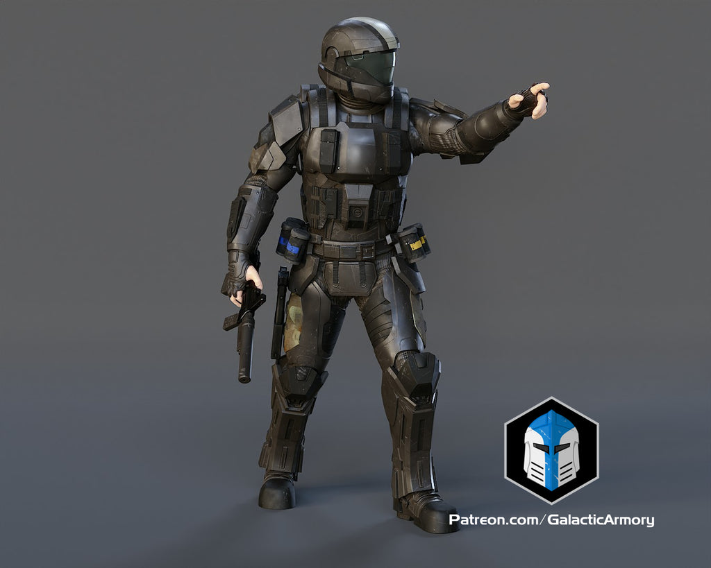 ODST Figurine - Pose 3 - 3D Print Files – Galactic Armory