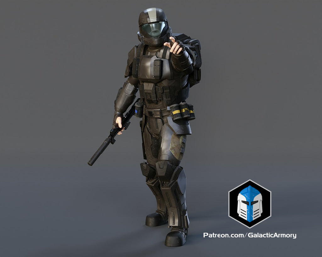 ODST Figurine - Pose 3 - 3D Print Files – Galactic Armory