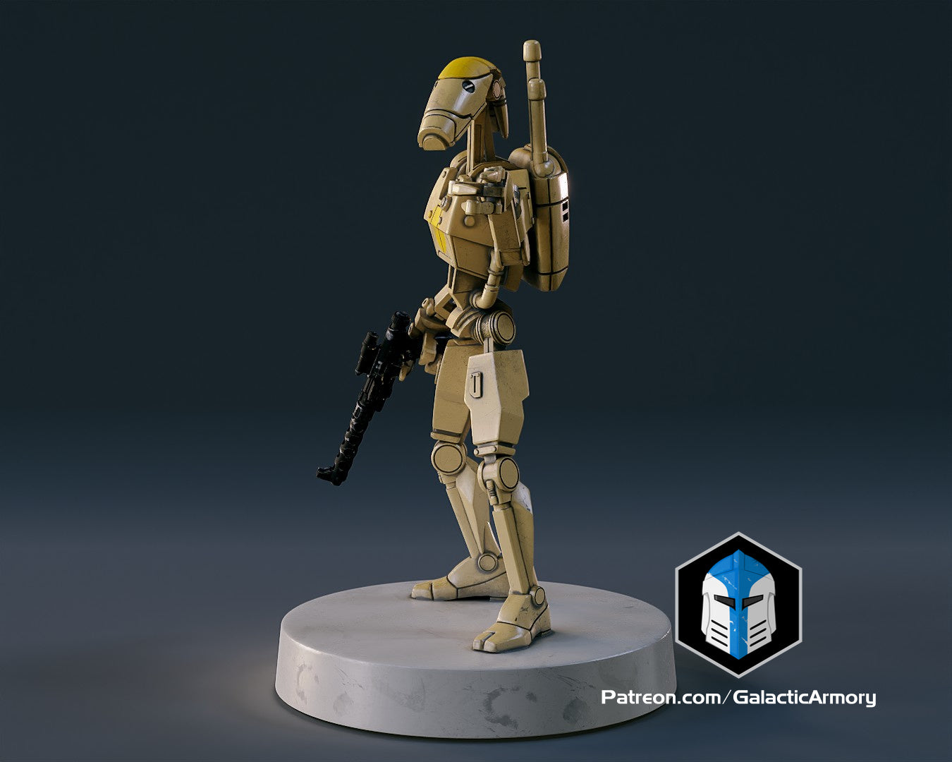 1:48 Scale Battle Droid Army - Officer Class - 3D Print Files ...