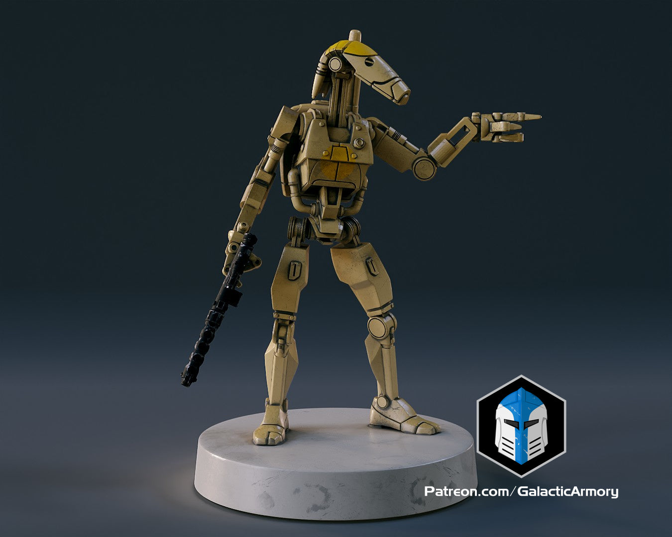 1:48 Scale Battle Droid Army - Officer Class - 3D Print Files ...