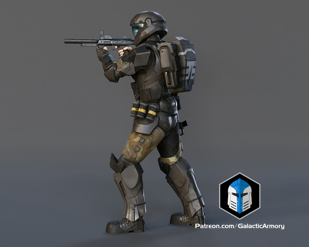 ODST Figurine - Pose 4 - 3D Print Files – Galactic Armory