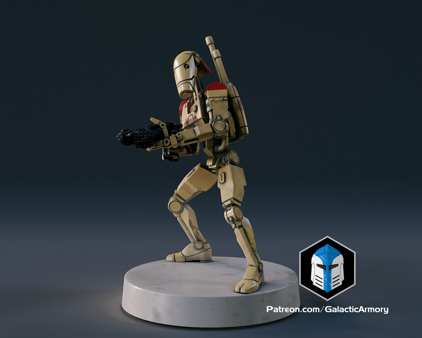 1:48 Scale Battle Droid Army - Heavy Class - 3D Print Files – Galactic ...